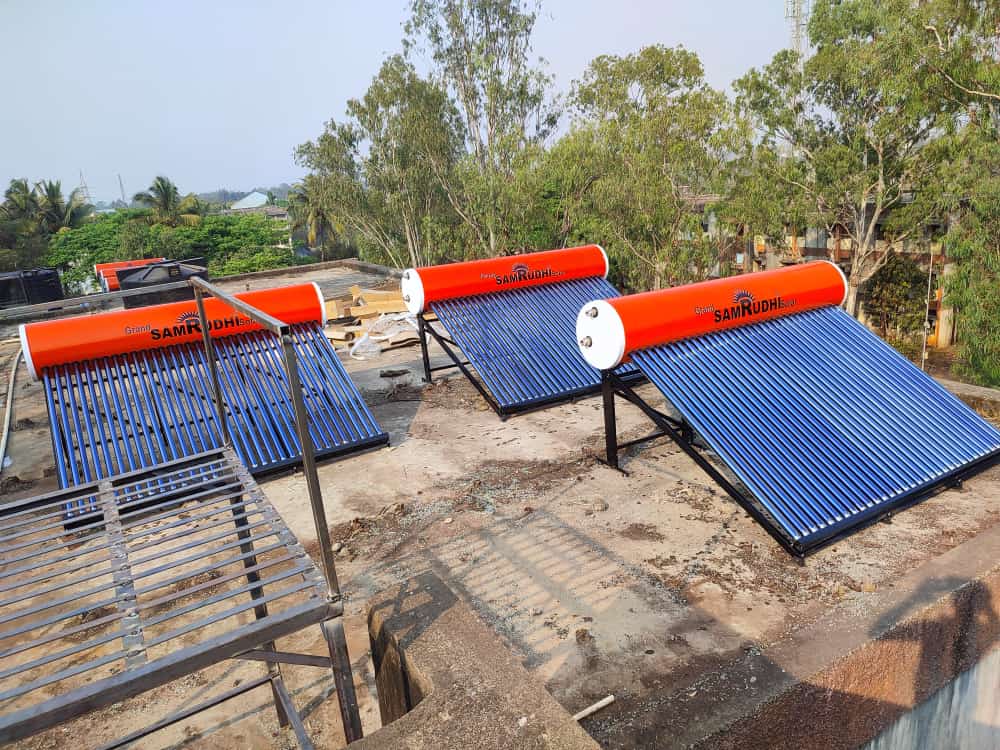 Solar Water Heater Installed At Hostels - Samrudhi Solar
